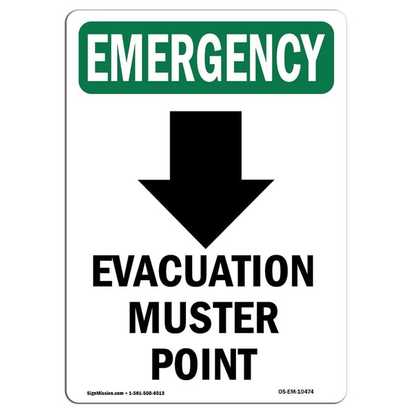 Signmission Safety Sign, OSHA EMERGENCY, 7 Signmission Safety Sign, OSHA EMERGENCY, 7